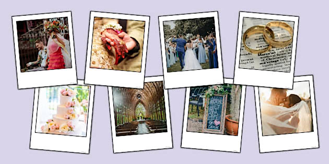 Wedding Instant Photo Style Display Images (teacher made)