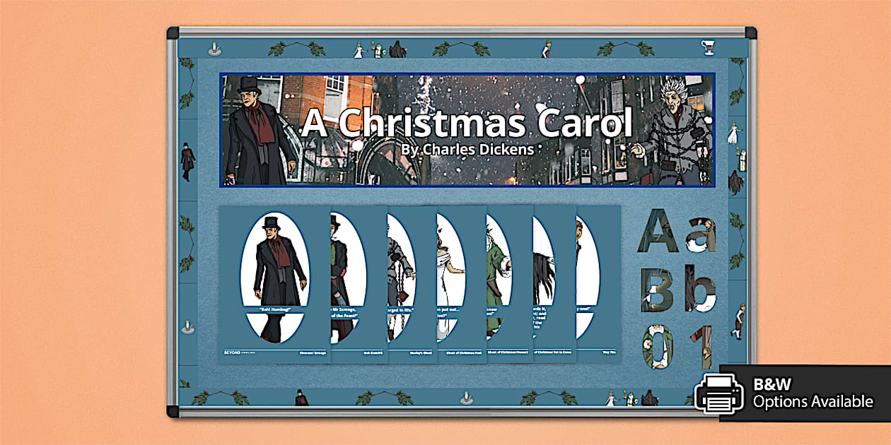 A Christmas Carol Classroom Display | GCSE English | Beyond