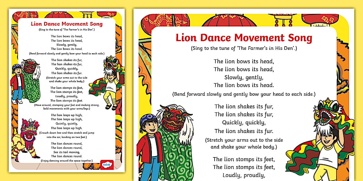 Lion Dance Movement Song | Chinese New Year | Lunar New Year