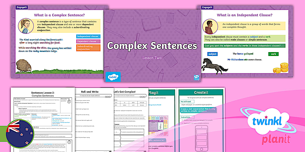 Phase 2 Writing: Sentences Structures: Complex Sentences
