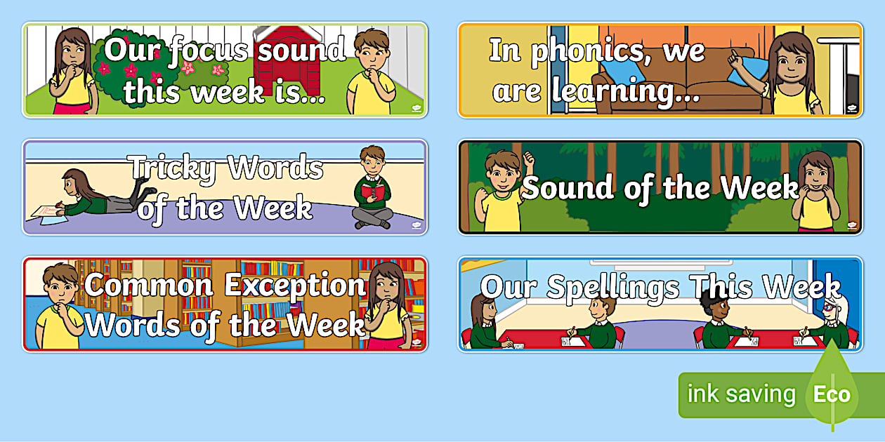 Twinkl Phonics Display Banner (teacher made) - Twinkl