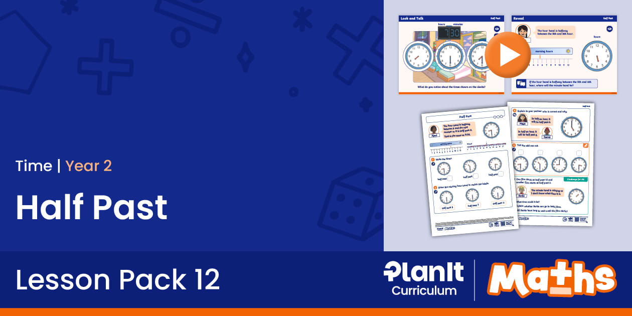 👉 Year 2 Half Past Teaching Pack