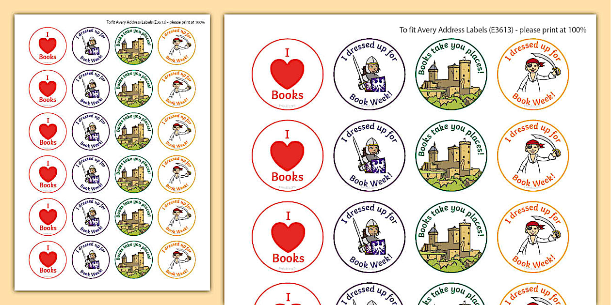 Book Week Reward Stickers - Australia