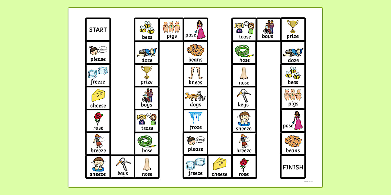 Final 'Z' Sound Board Game (Teacher-Made) - Twinkl