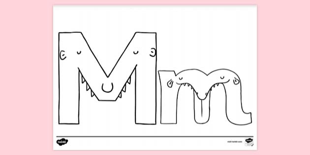 FREE! - Letter M Colouring Page - Primary Resources
