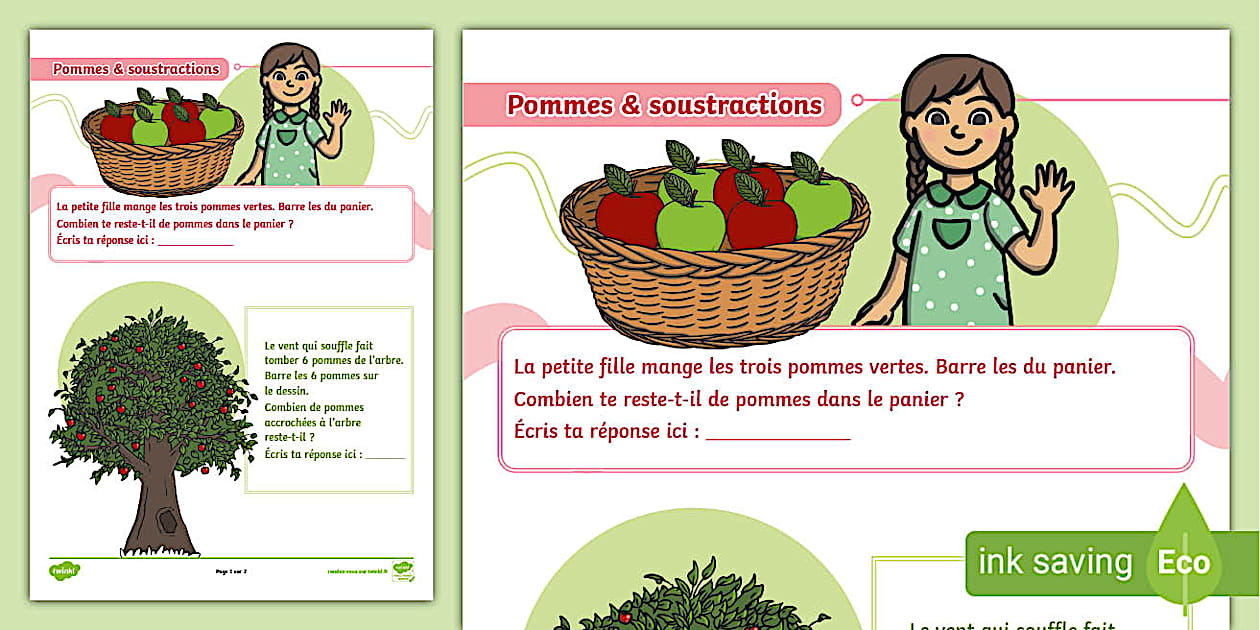 Pommes et soustractions