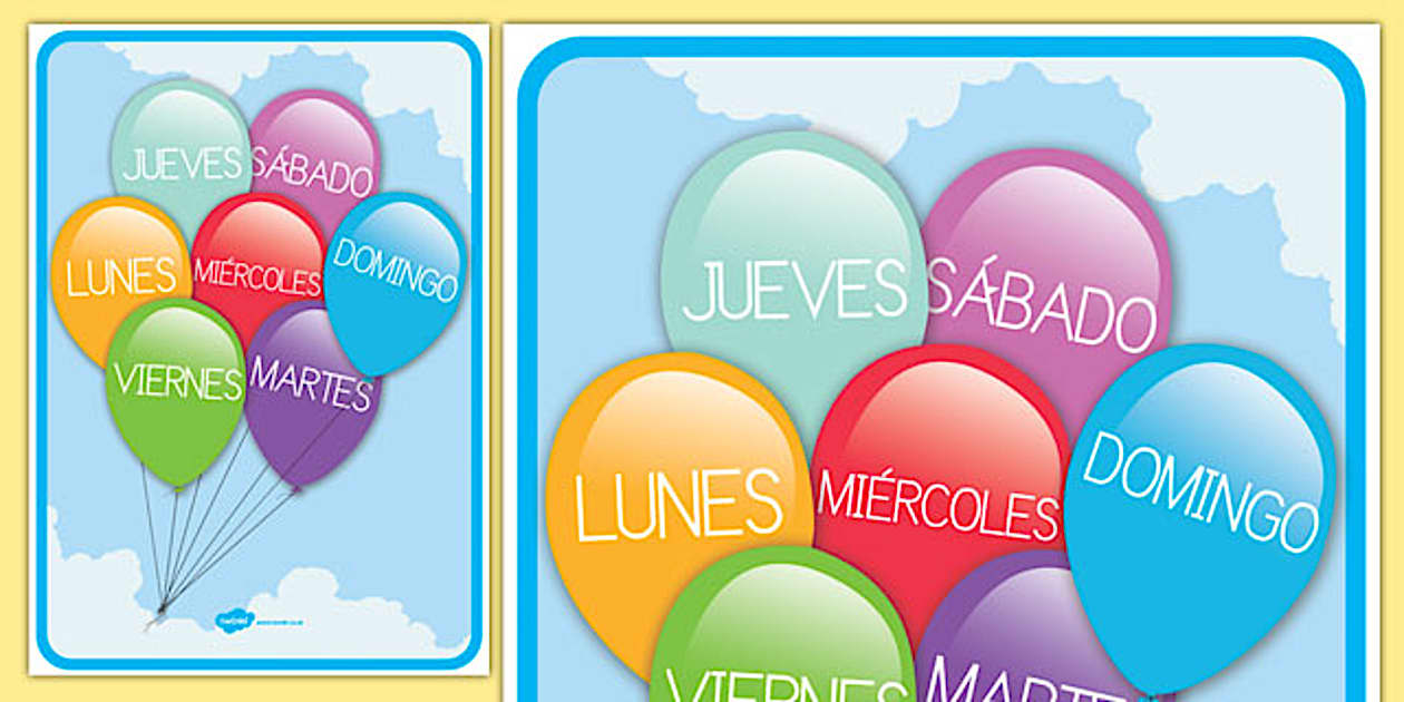 Póster Los días de la semana - días de la semana - Twinkl