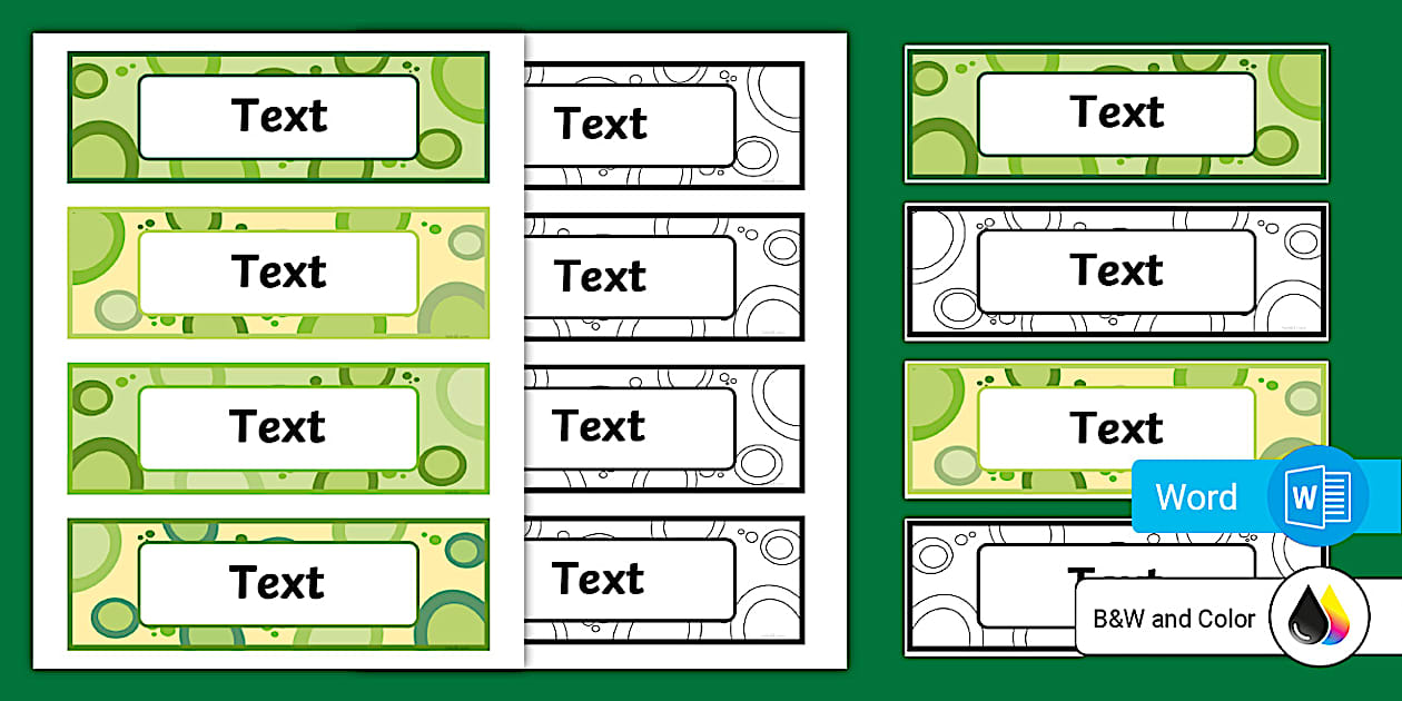 Editable "TOAD-ally" Awesome Class Labels - Twinkl