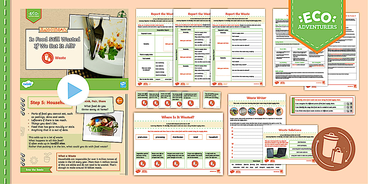 Year 3 Waste Lesson 3 - Is Food Wasted If We Eat It All?