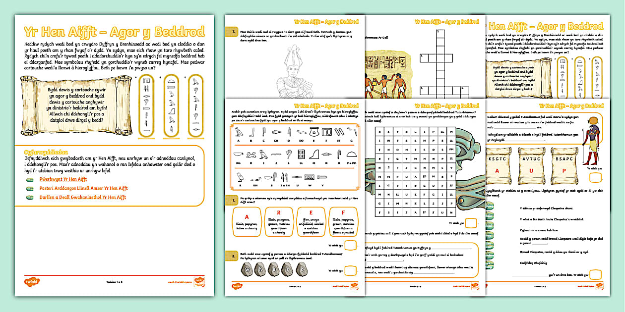 Pecyn Gweithgaredd Yr Hen Aifft: Agor y Beddrod - Twinkl