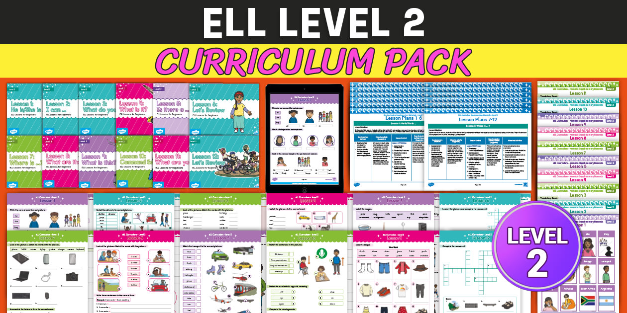 Complete Level 2 ELL Curriculum: 12 Foundational Lessons Pack