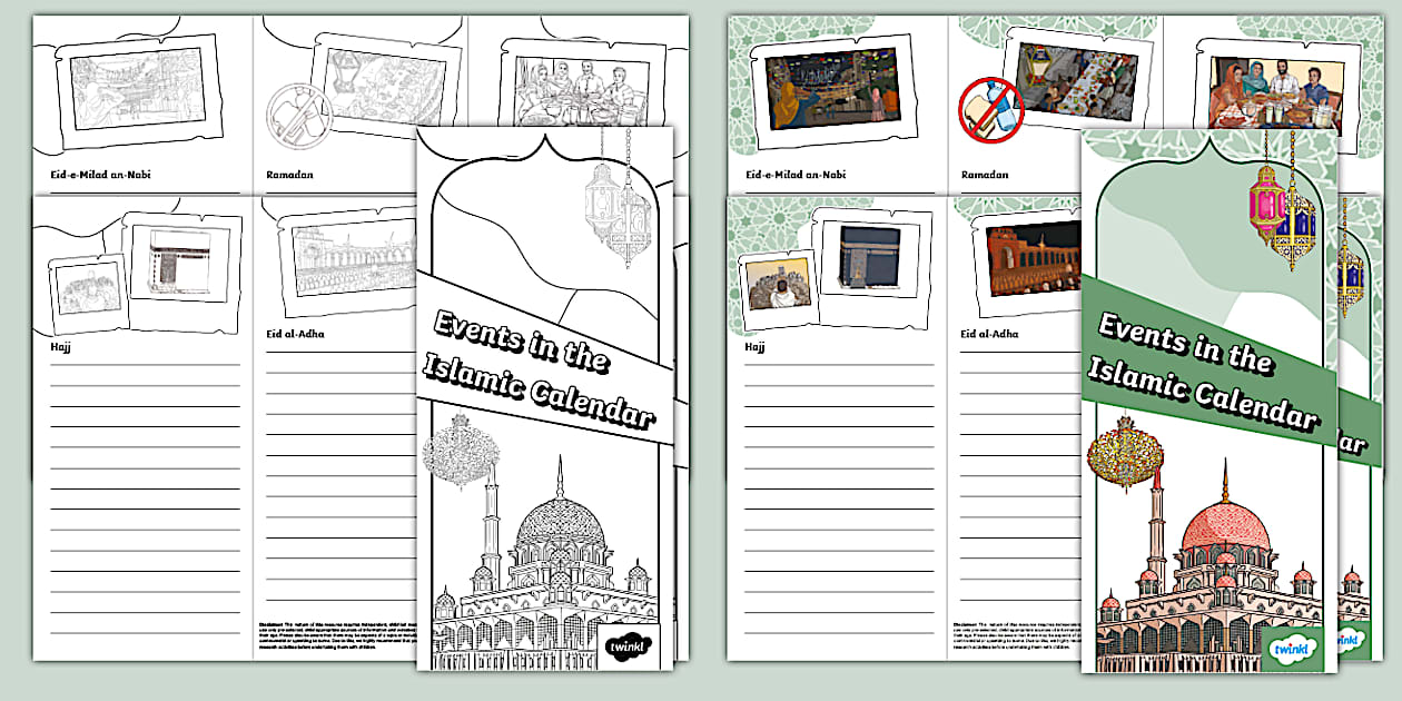 Events in the Islamic Calendar Leaflet Template - Twinkl