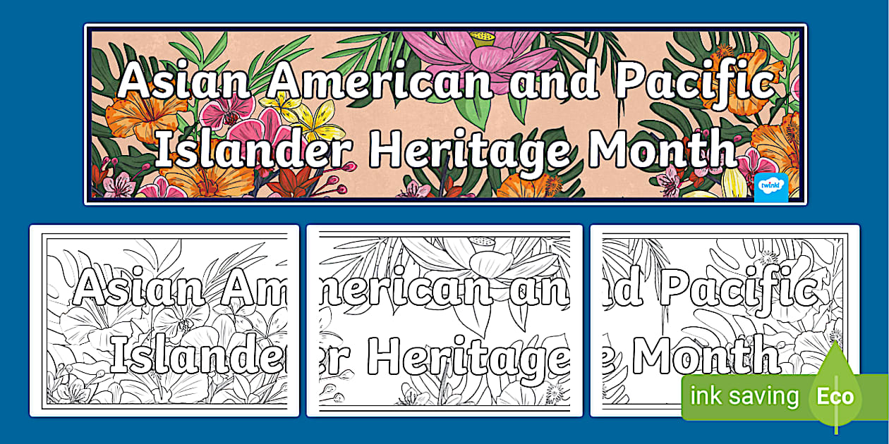 Asian American and Pacific Islander Heritage Month Banner