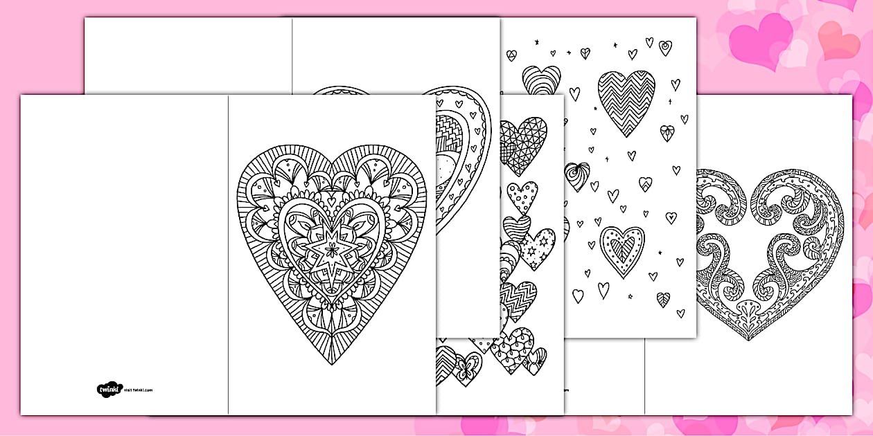Heart Mindfulness Coloring | Valentine’s | Twinkl USA