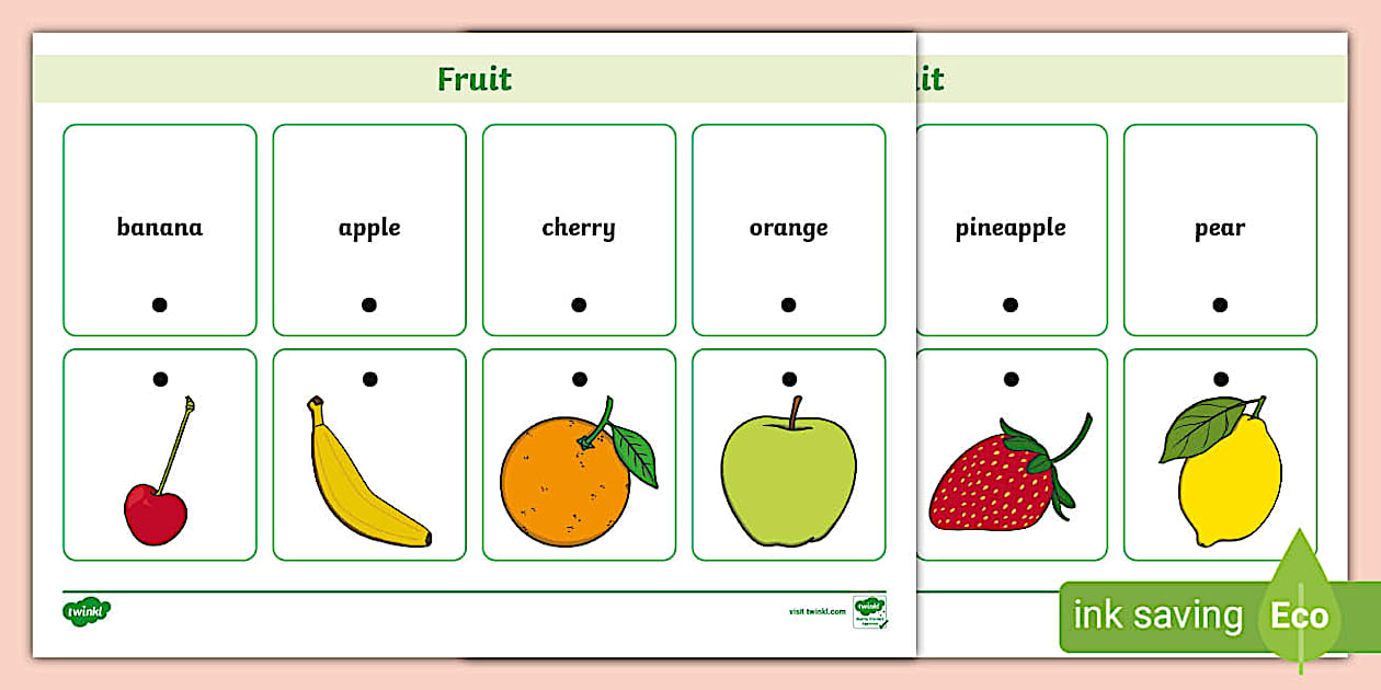 Fruit Thread Matching Activity (Teacher-Made) - Twinkl