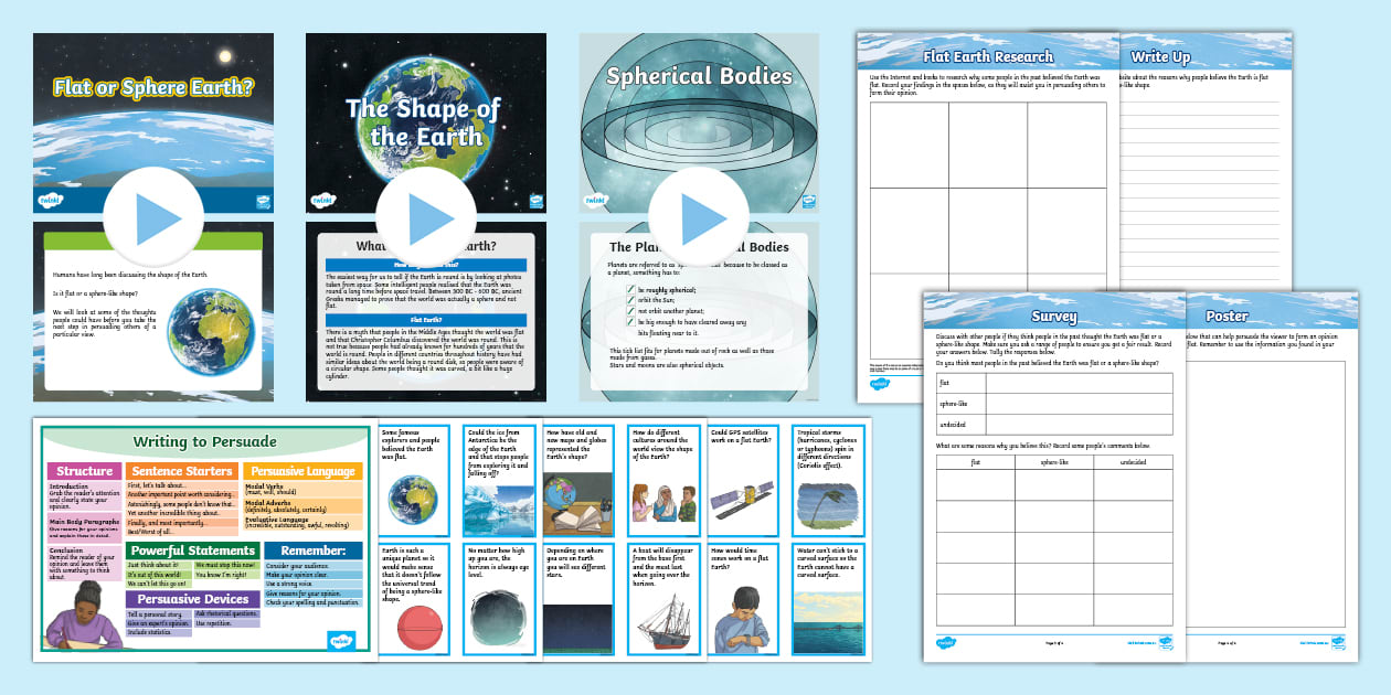 Flat Earth Debate Pack (teacher made) - Twinkl