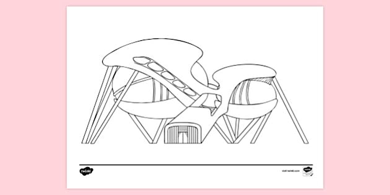 Futuristic House Colouring | Colouring Sheets (teacher made)
