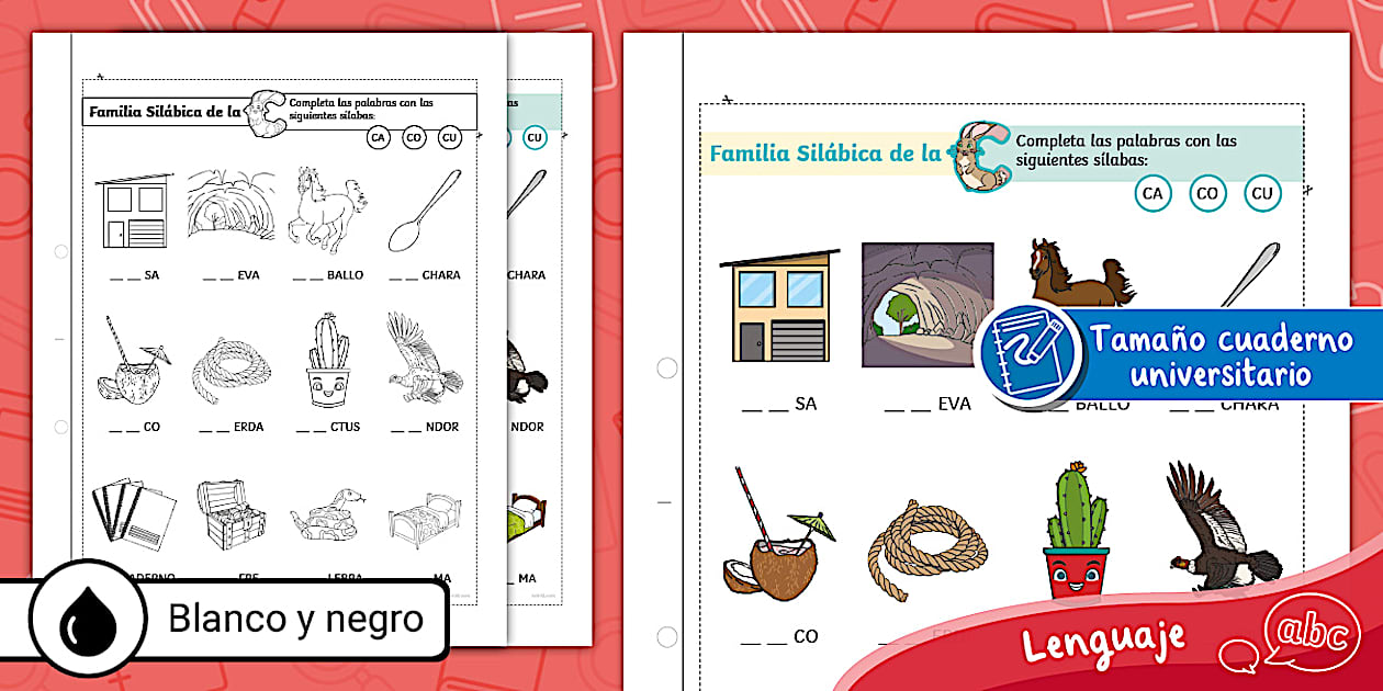 Guía de Trabajo | Lenguaje| Familia Silábica | Letra C | 1° básico | Sonido