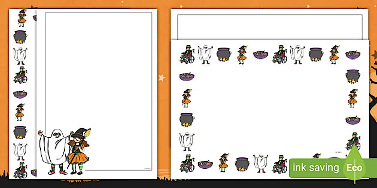Free Halloween Picture Page Borders - Seasonal Resource