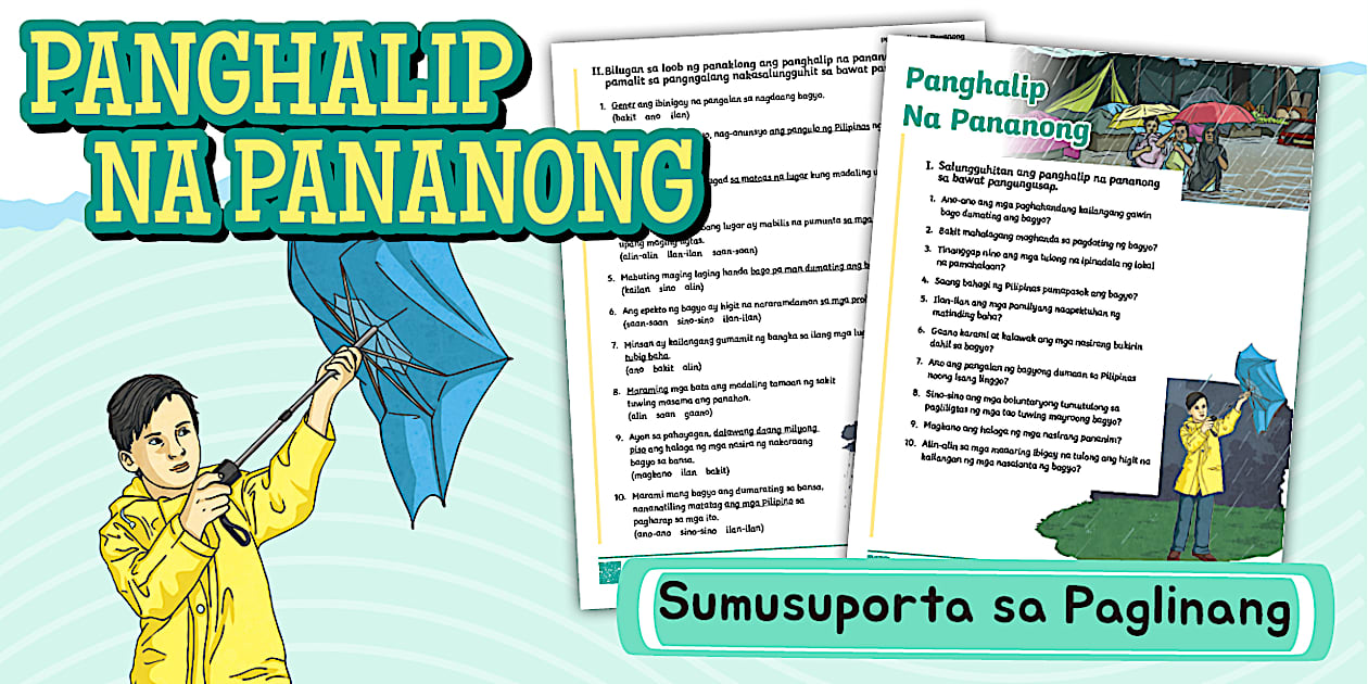 Panghalip Pananong: Sipi Ng Pagsasanay | Grade 2 | Twinkl