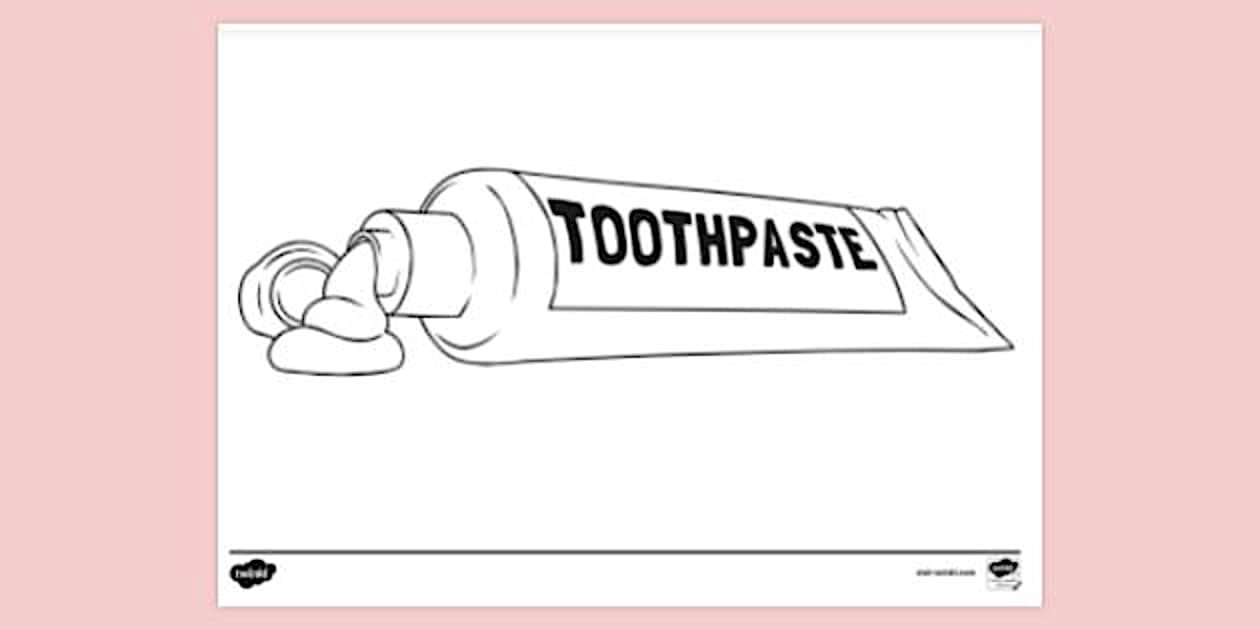 Toothpaste Colouring Sheet | Colouring Sheets (Teacher-Made)