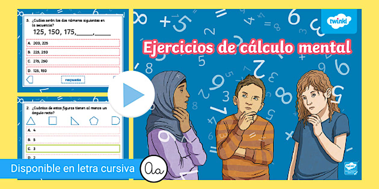 PowerPoint: Ejercicios de cálculo mental - Twinkl
