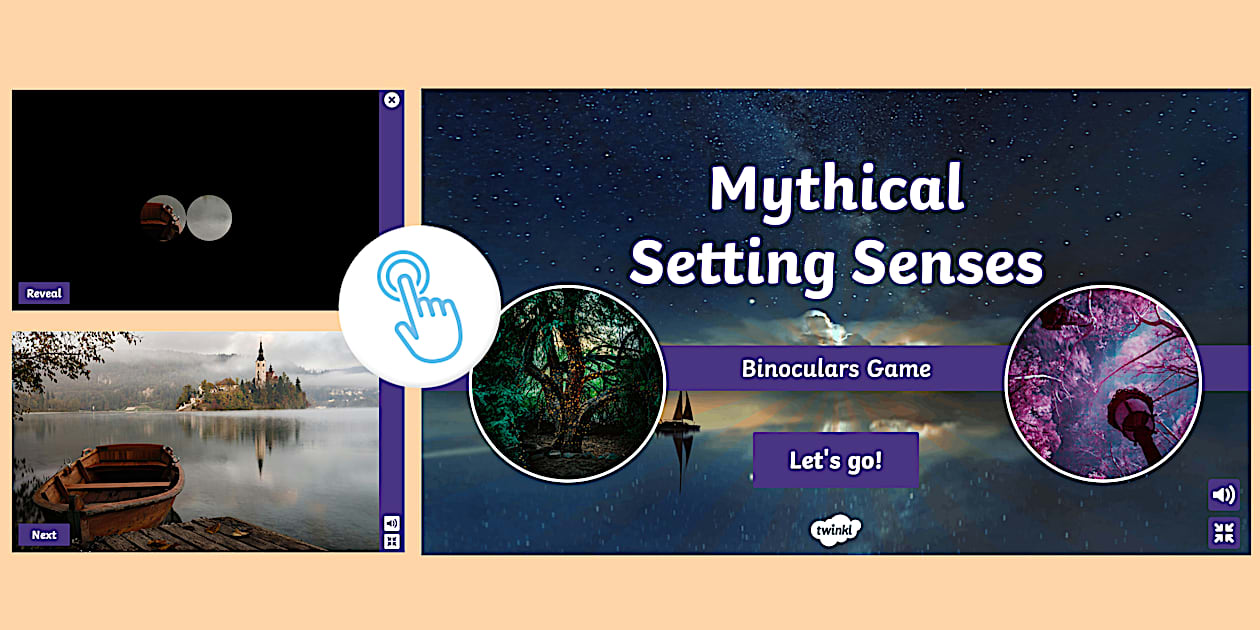 Mythical Setting Senses Interactive Binoculars Game - Twinkl