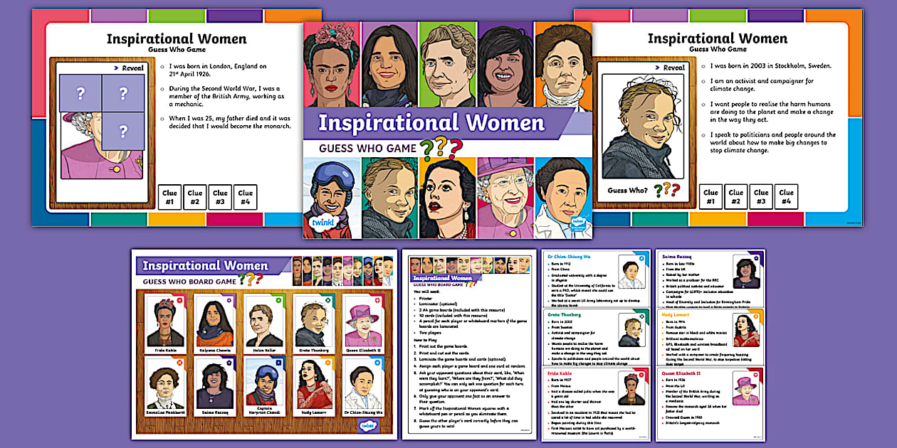 Inspirational Women Guess Who Game KS2 (teacher made)