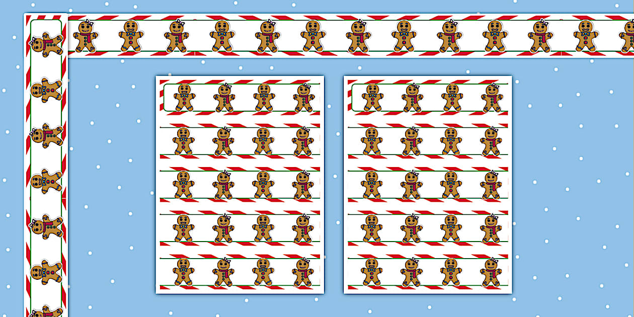 We Are Smart Cookies! Gingerbread Bulletin Board Borders