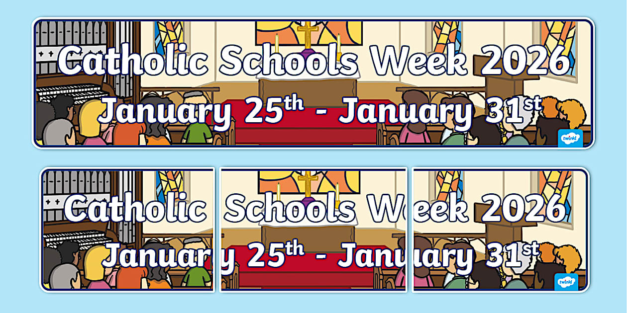 Catholic Schools Week Display Banner