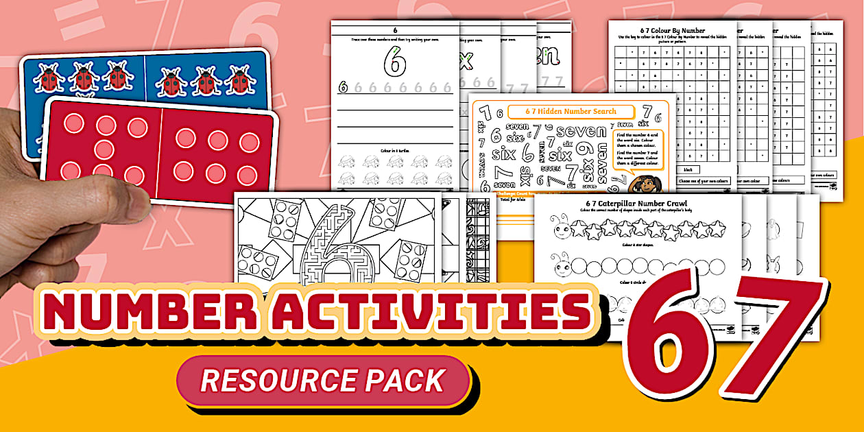 6 7 Number Activities Resource Pack