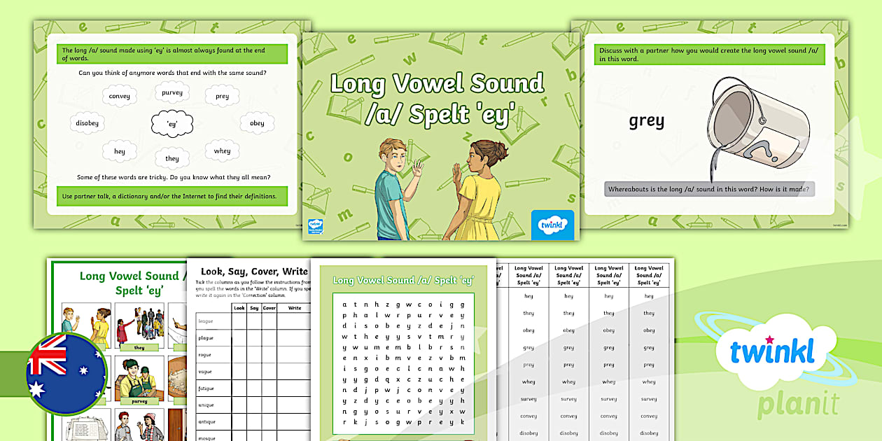 Year 3 Spelling: Long Vowel Sound /a/ Spelt ‘ey’