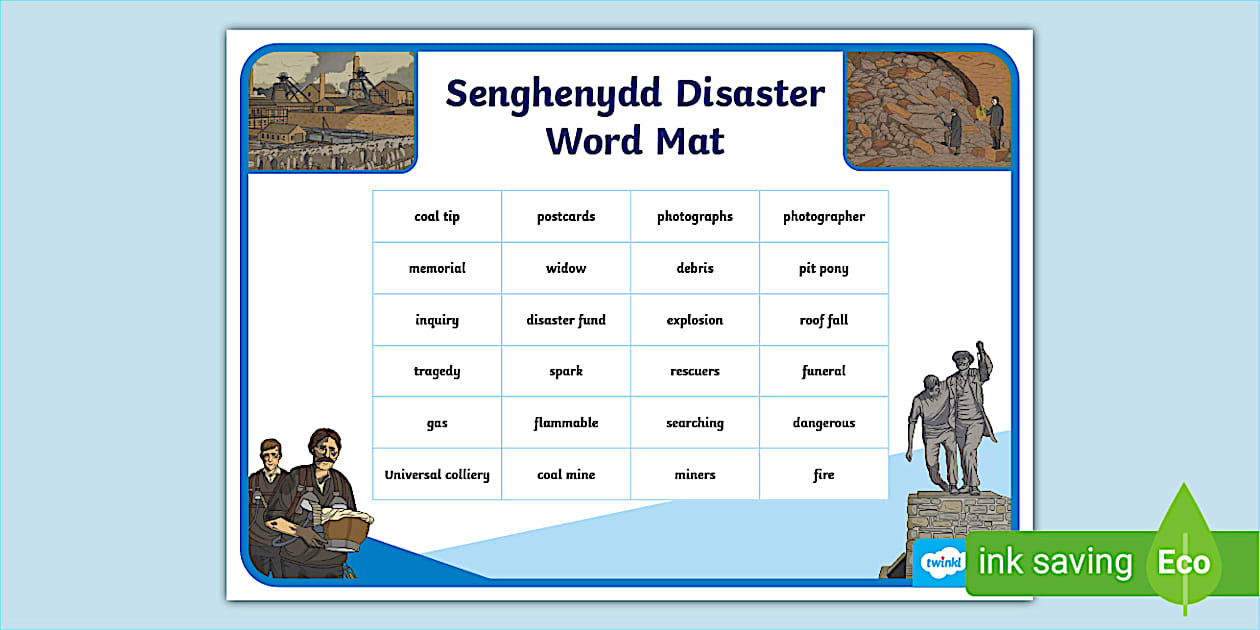 Senghenydd Word Mat (Teacher-Made) - Twinkl