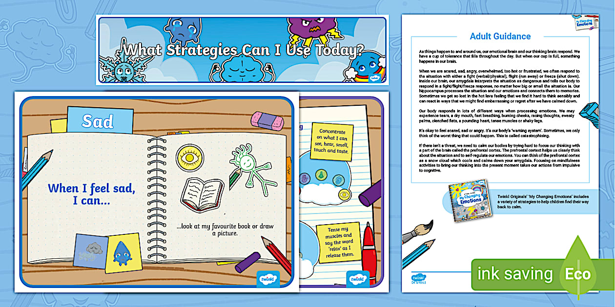 My Changing Emotions - Strategy Posters and Adult Guidance