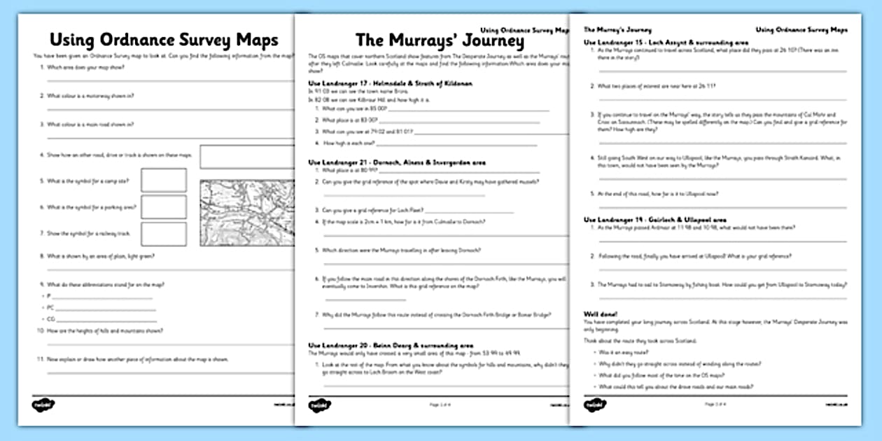 Using Ordnance Survey Maps - OS Map Reading Skills KS2