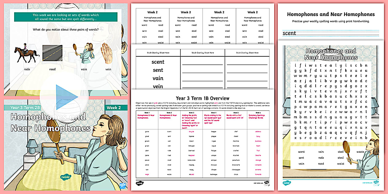 Year 3 Term 2B Week 2 Spelling Pack - Twinkl