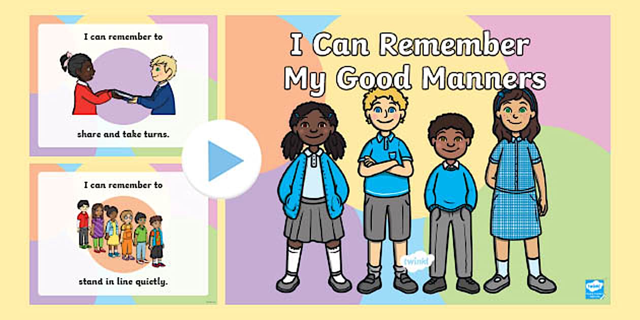 Etiquette for Kids PowerPoint and Manners Assembly KS1