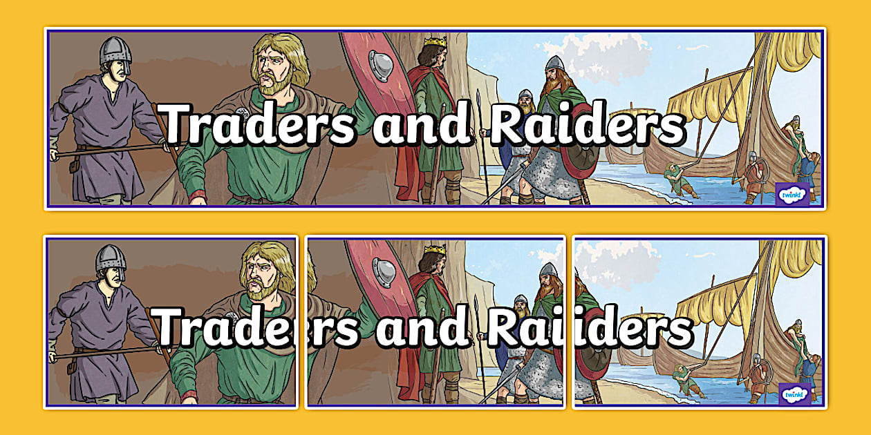 * NEW * Traders and Raiders Display Banner - Twinkl