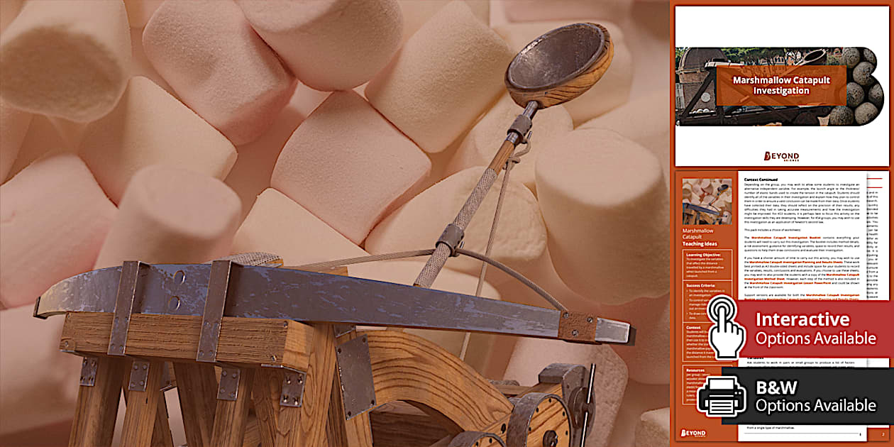 Marshmallow Catapult Investigation (teacher made) - Twinkl