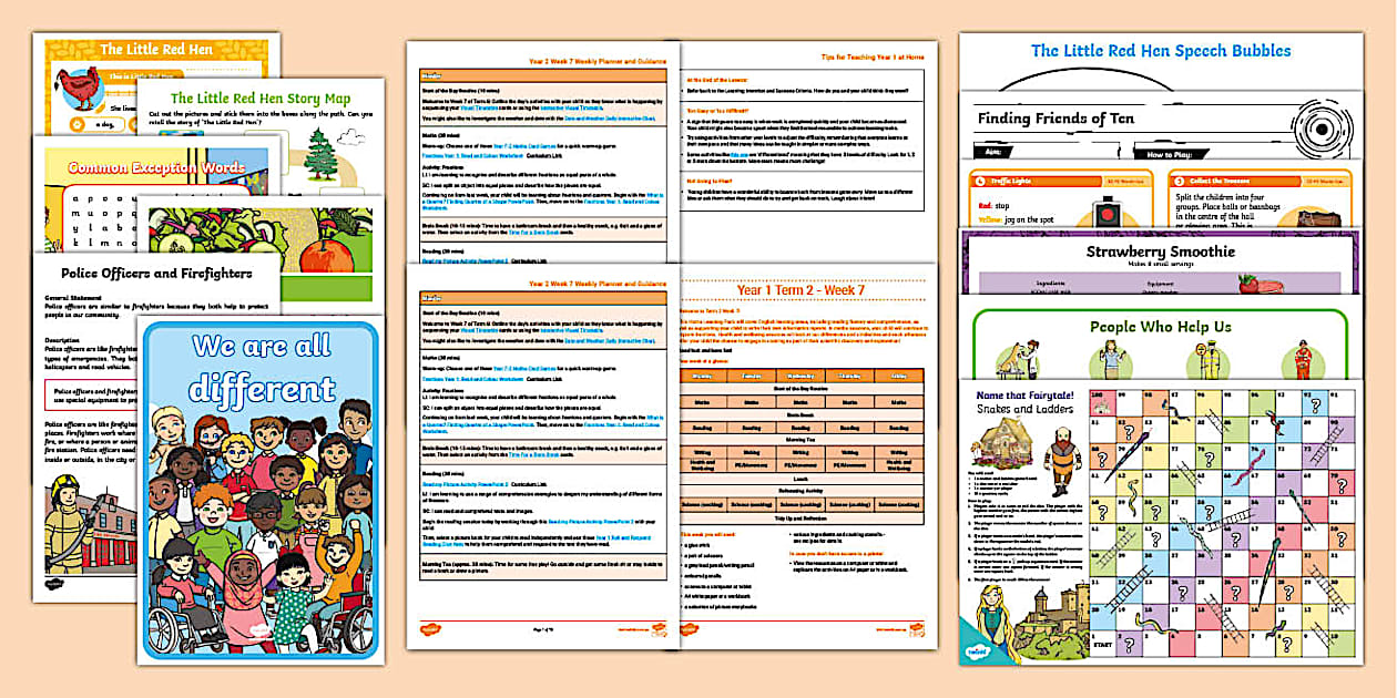 Year 1 Term 2 Week 7 Remote Home Learning Pack