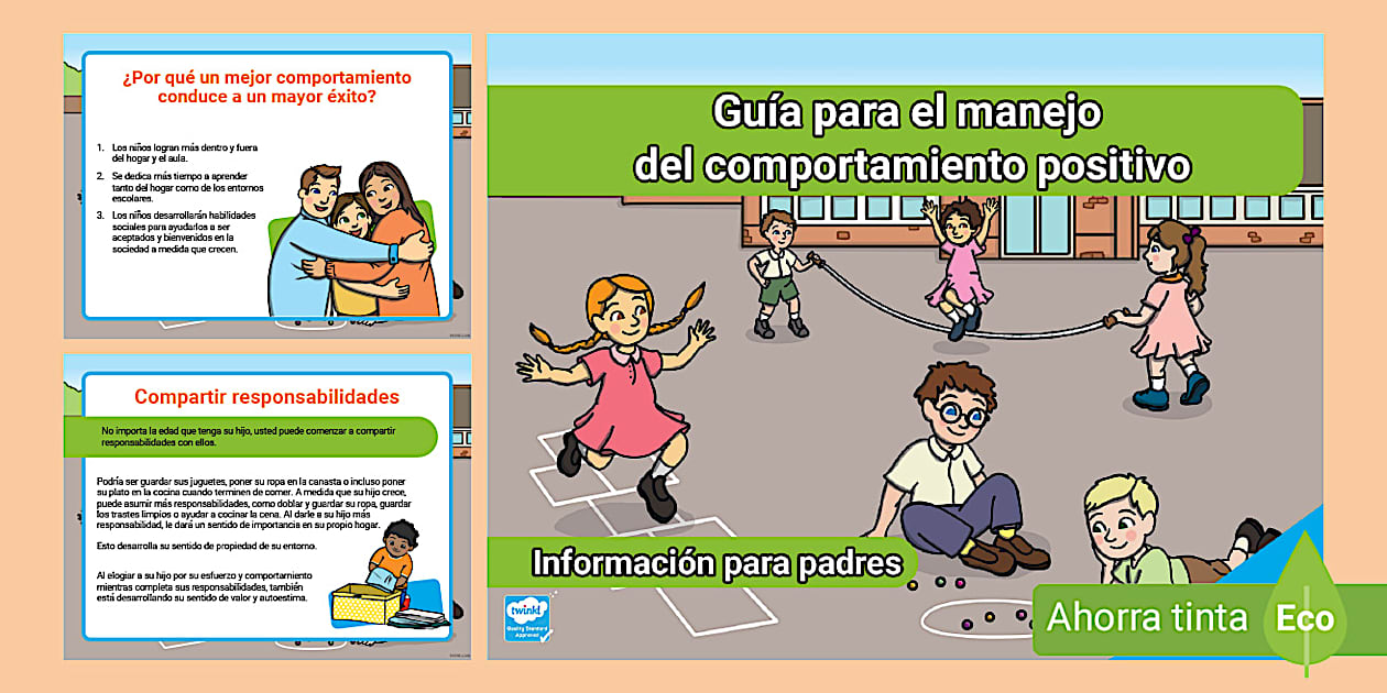 PowerPoint: Guía para el manejo del comportamiento positivo