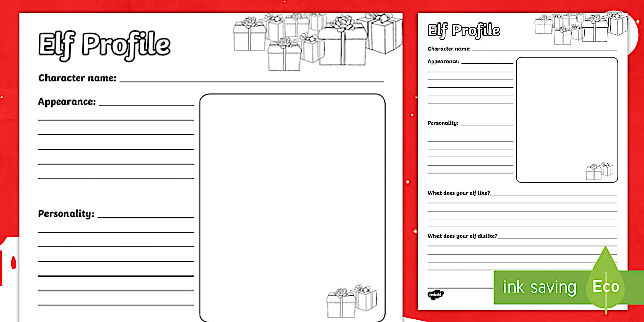 Design an Elf Worksheet (teacher made) - Twinkl