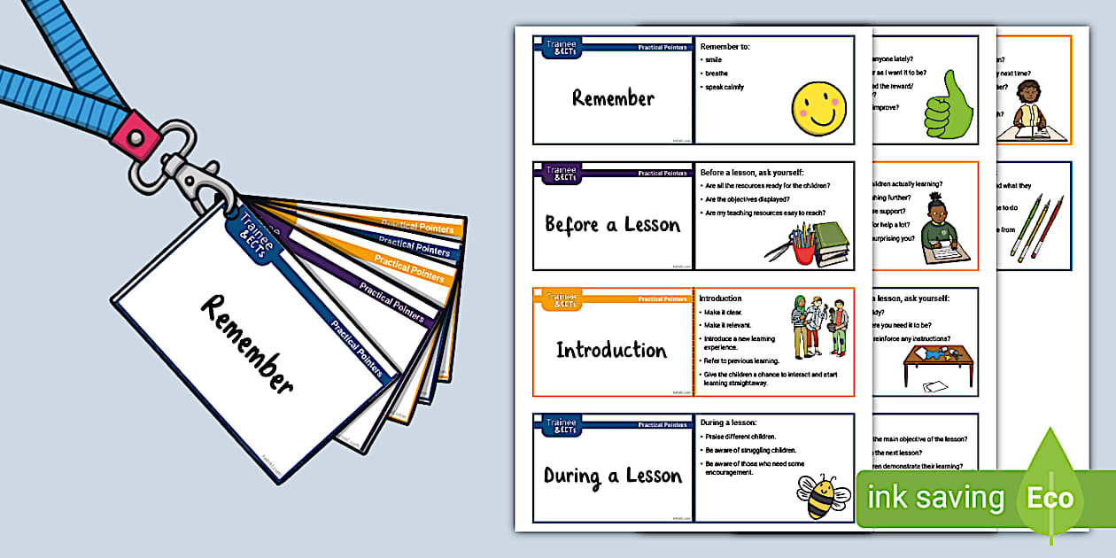 ECT Practical Pointers Cards (teacher made) - Twinkl
