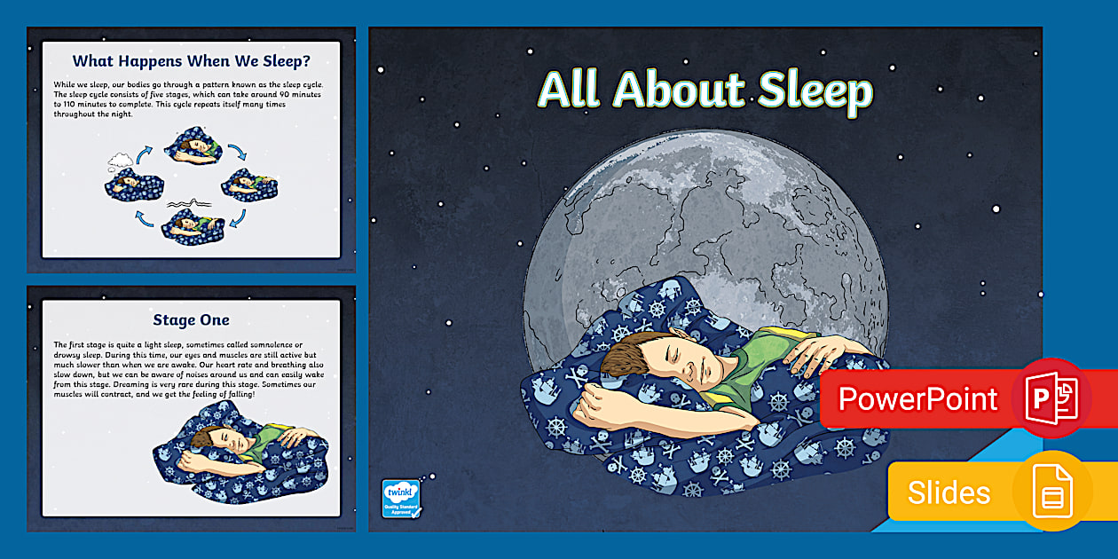 All About Sleep PowerPoint & Google Slides for 3rd-5th Grade