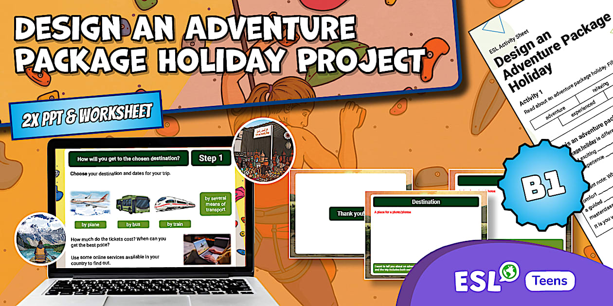 Adventure Holiday ESL Pack for Teens