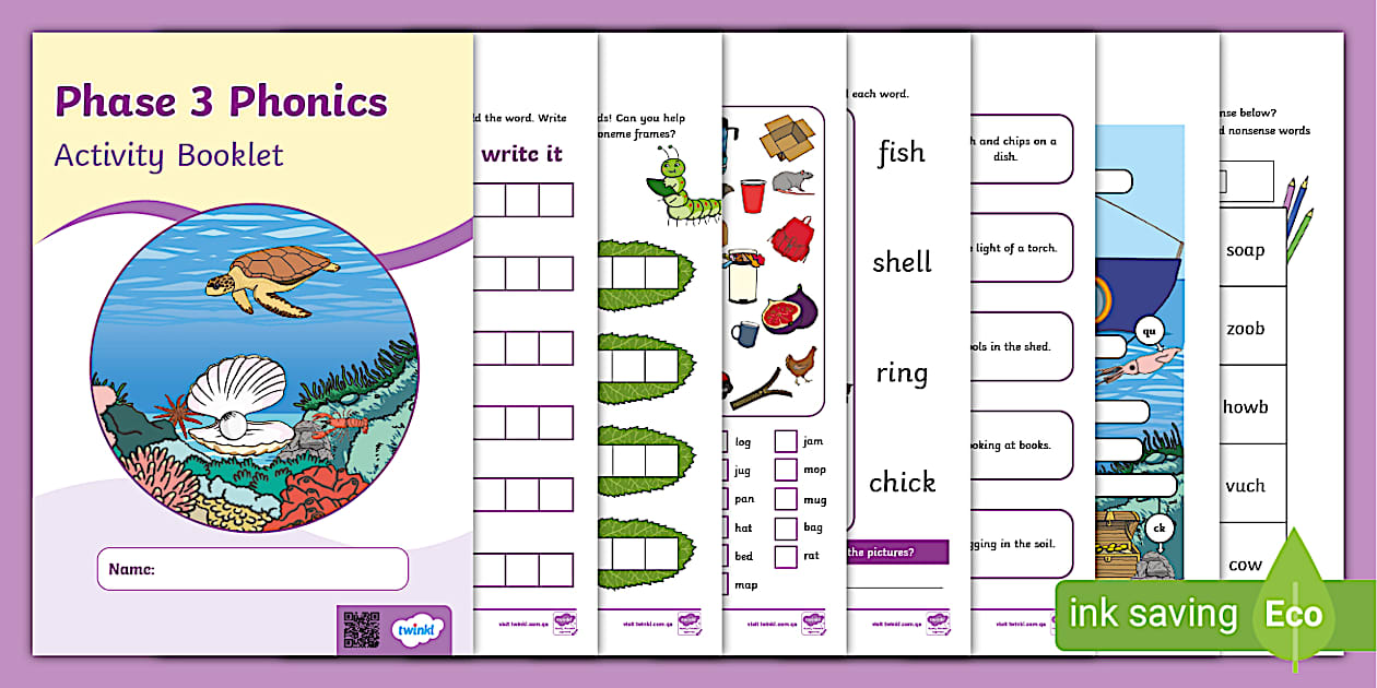 Phase 3 Phonics Activity Booklet (teacher made) - Twinkl