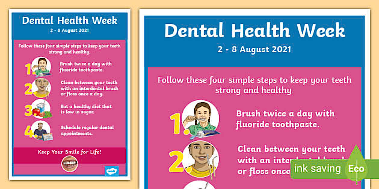 Dental Health Week Poster (teacher made) - Twinkl