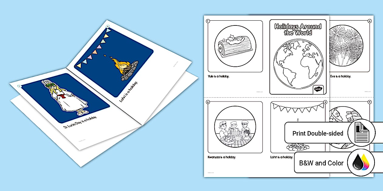 Winter Holidays Around the World Emergent Reader - Twinkl