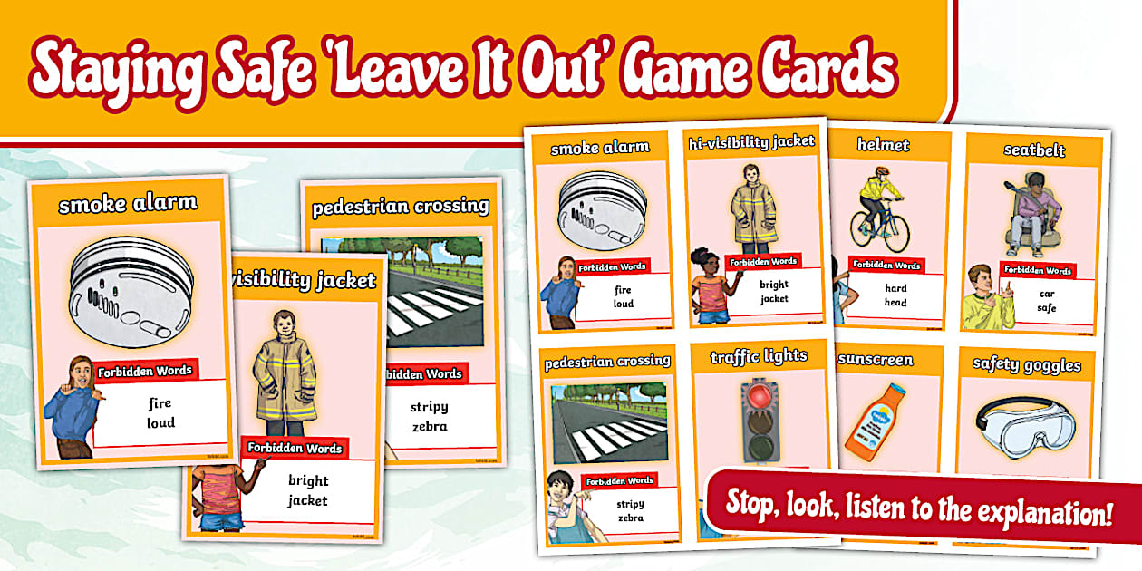 Staying Safe 'Leave It Out' Game Cards