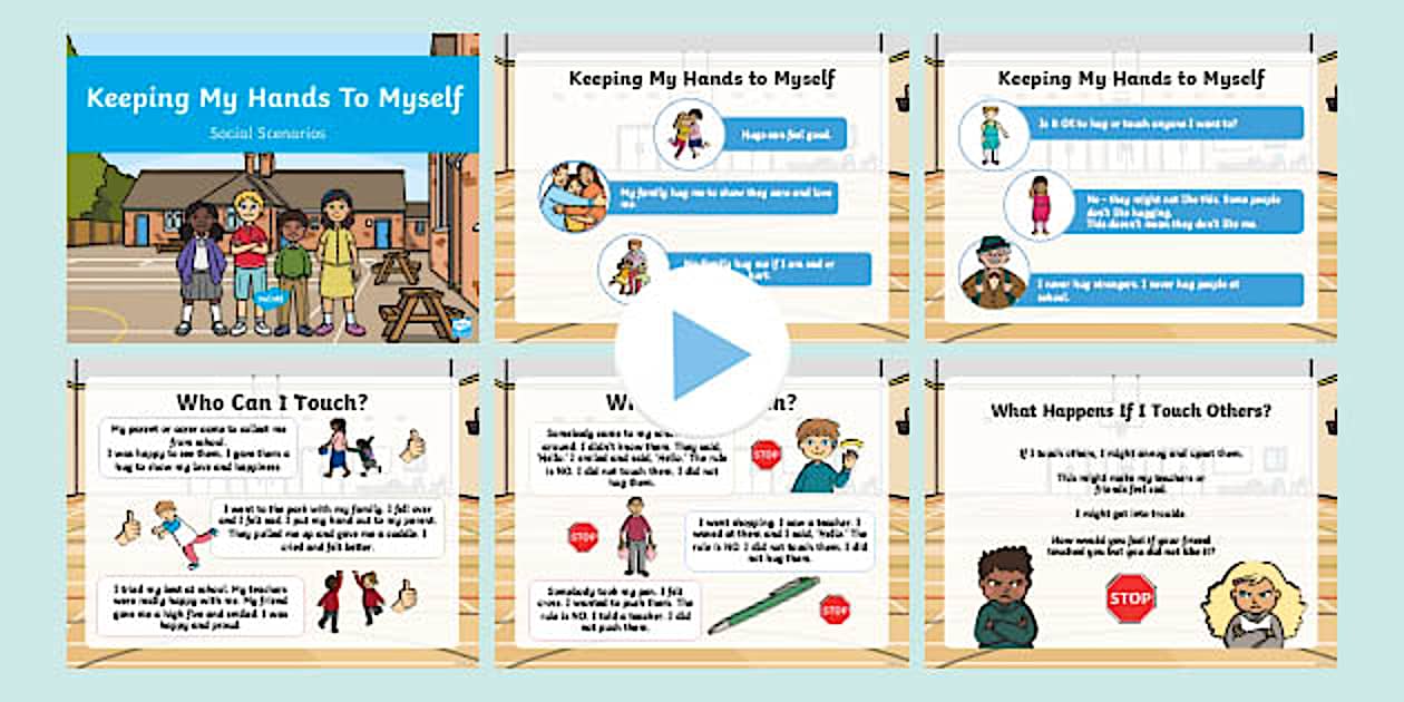 I Keep My Hands to Myself Social Story | Twinkl - Twinkl